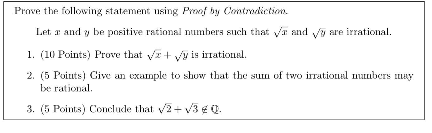 Solved Prove the following statement using Proof by | Chegg.com