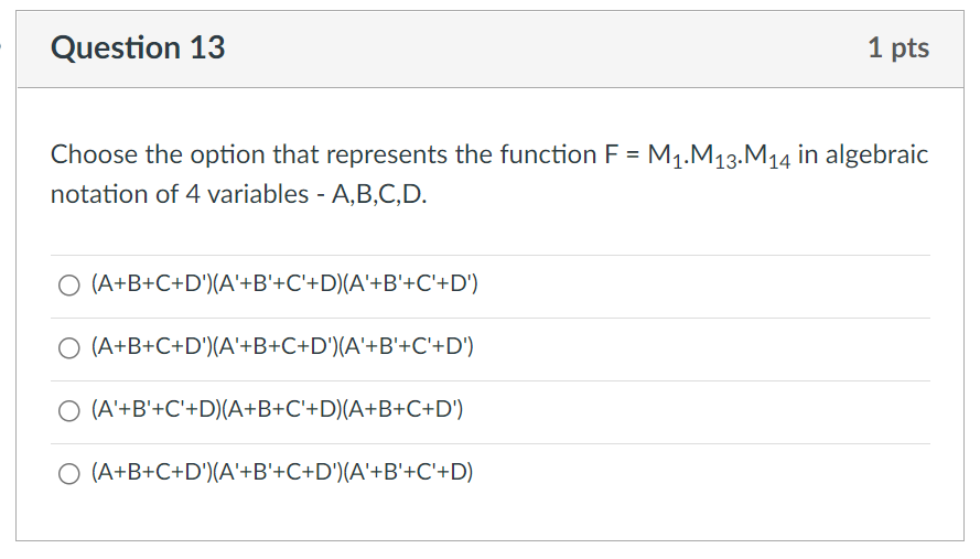 Solved Assume the function below contain five variables | Chegg.com
