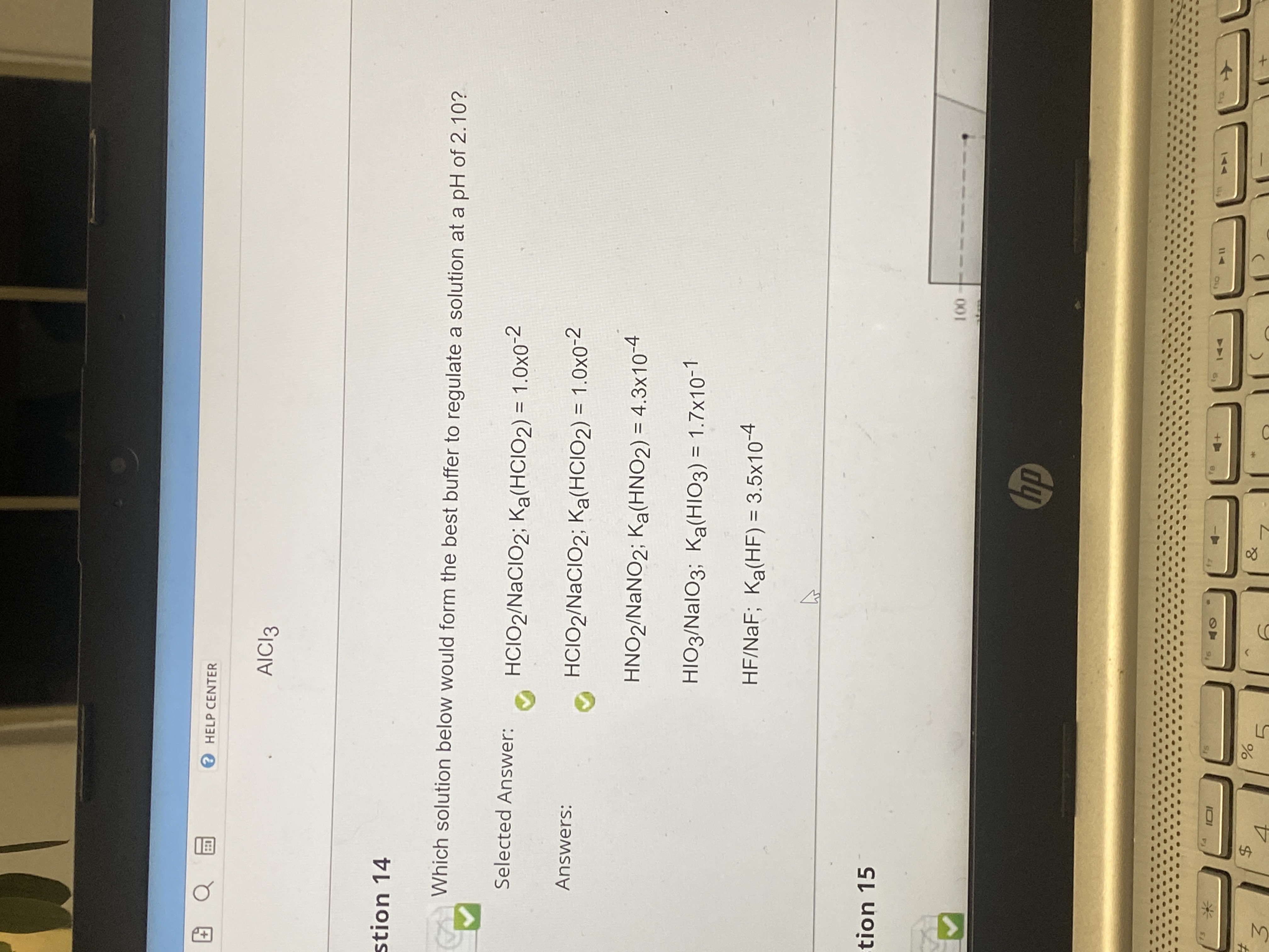 Solved Which solution below would form the best buffer to | Chegg.com