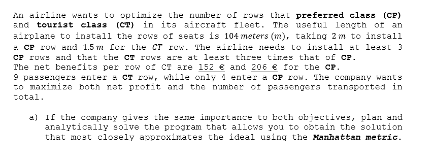 Solve step by step please! metric manhattan is the | Chegg.com
