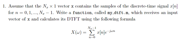 Solved 1. Assume that the N, x 1 vector x contains the | Chegg.com