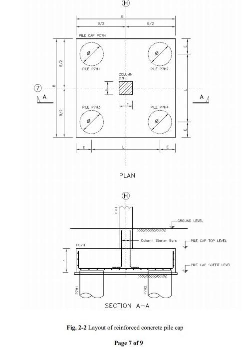 Solved 2. A group of four piles supports a column by using a | Chegg.com