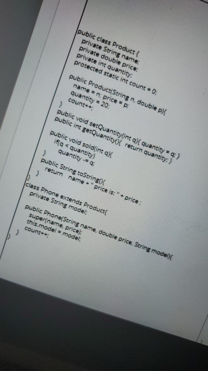 Solved Public Class Product Private String Name Private 3467