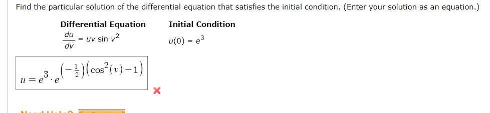 Solved Find the particular solution of the differential | Chegg.com