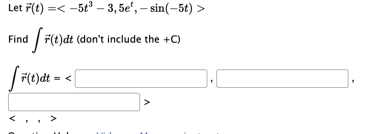 Solved Let R T Find ∫r T Dt Dont