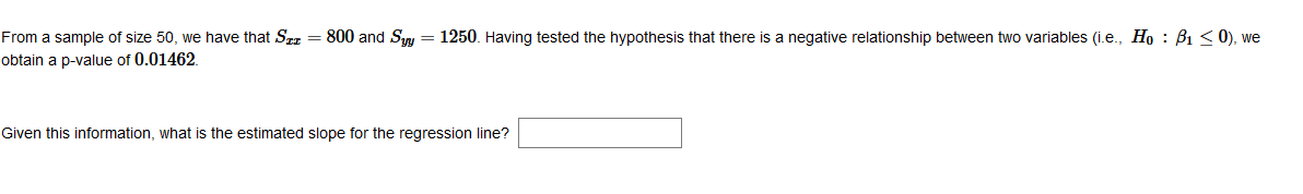 Solved From a sample of size 50, we have that S = 800 and | Chegg.com