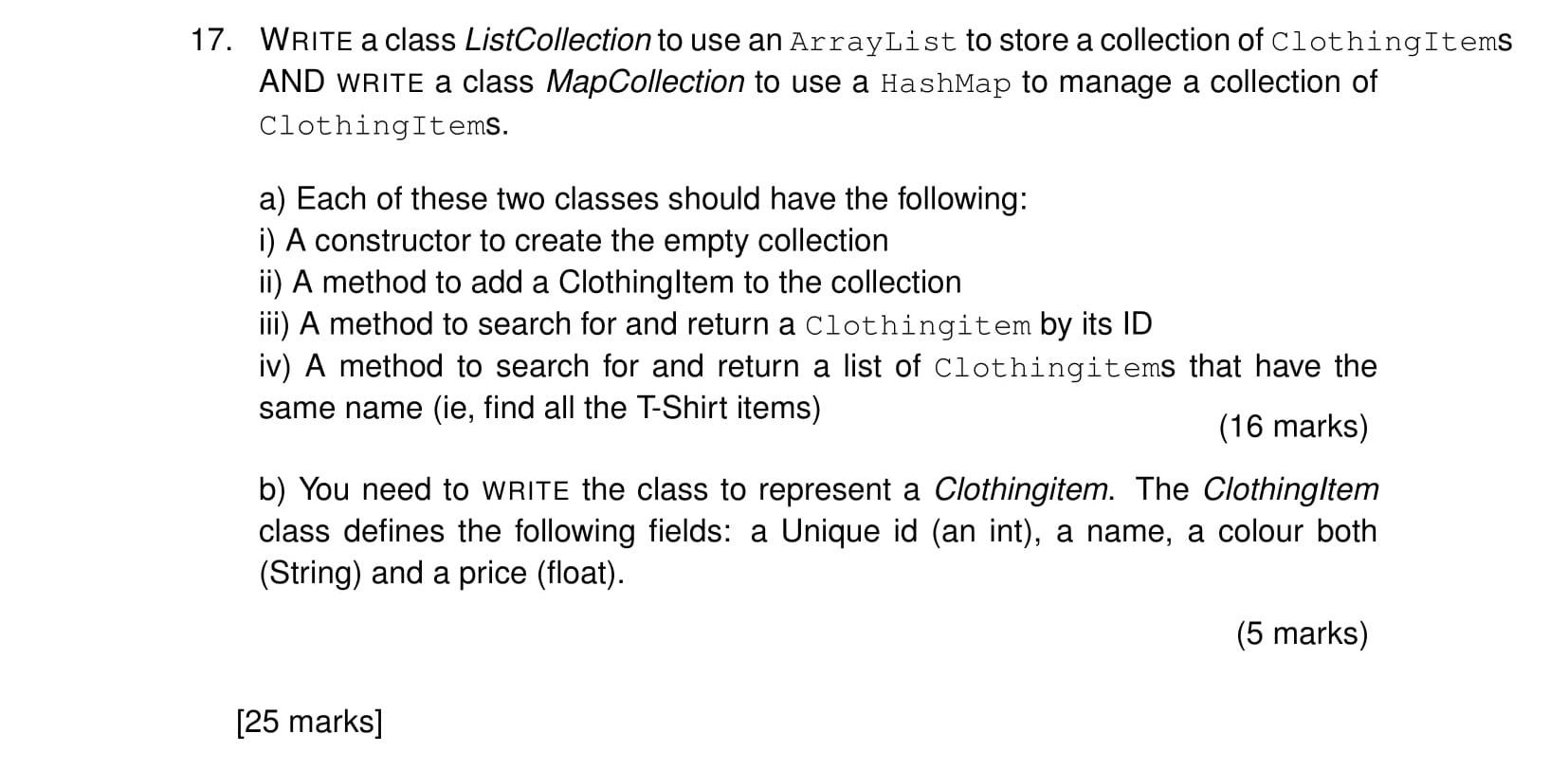 Solved OBJECT ORIENTED PROGRAMMING - JAVA All mentioned | Chegg.com