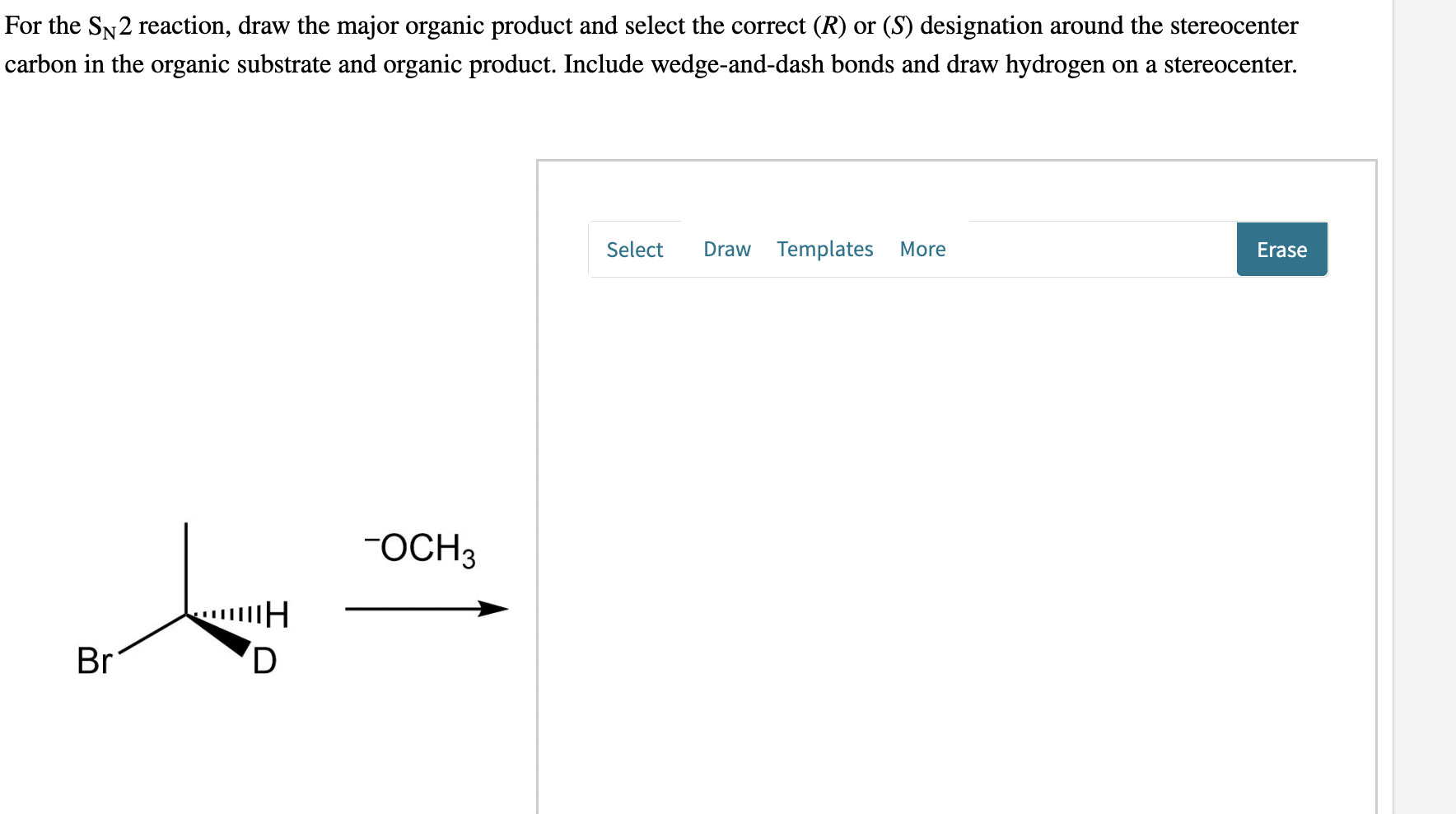 Solved For the \( \mathrm{S}_{\mathrm{N}} 2 \) ﻿reaction, | Chegg.com