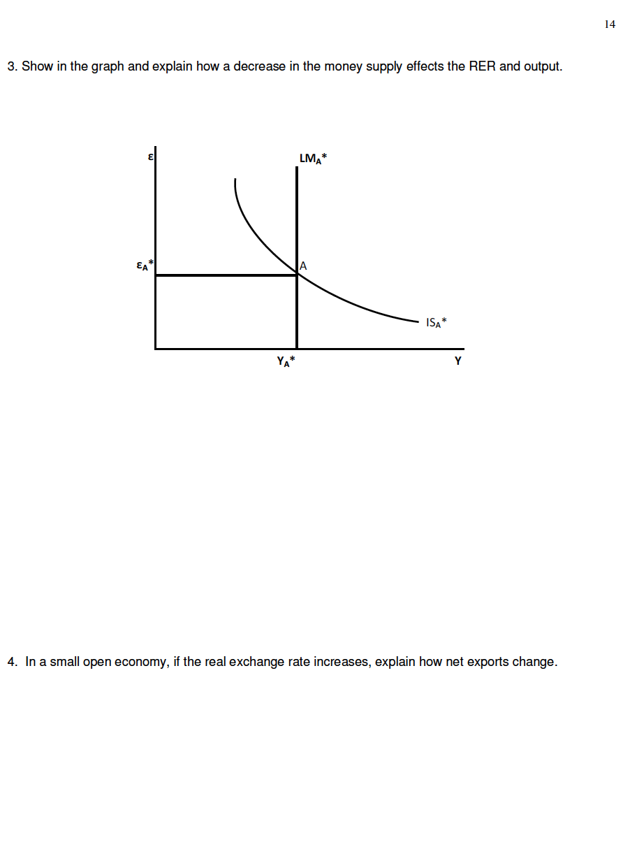 Solved 3. Show in the graph and explain how a decrease in | Chegg.com