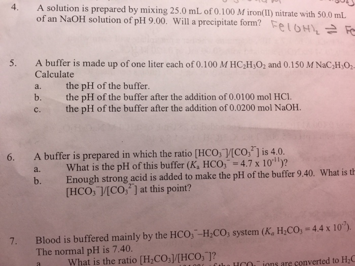Solved A solution is prepared by mixing 25.0 mL of 0.100 M | Chegg.com