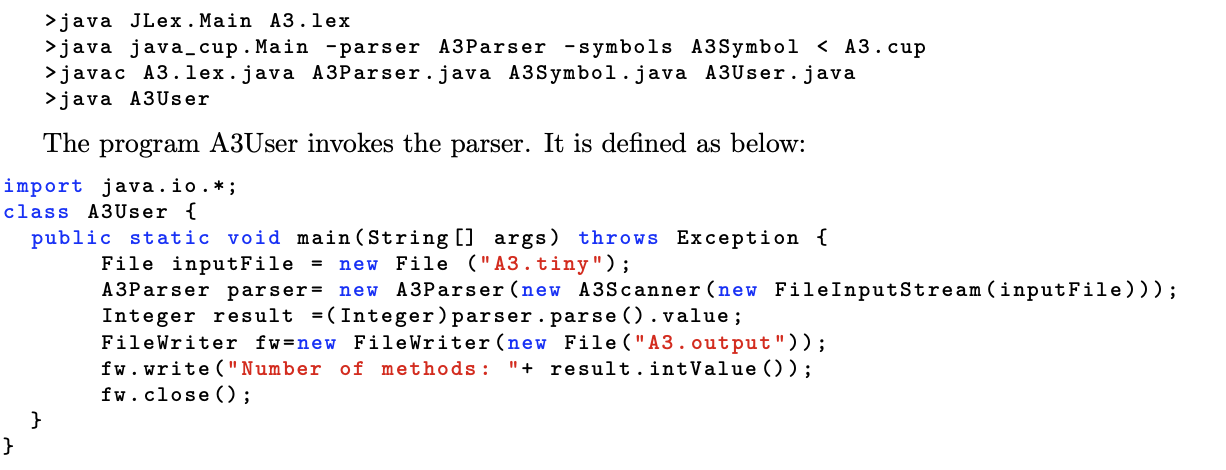 This assignment is to parse Tiny programs using | Chegg.com