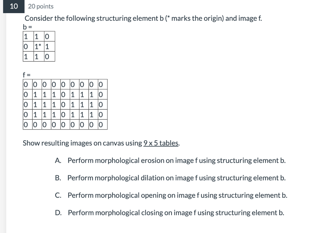 Solved 10 20 Points Consider The Following Structuring 