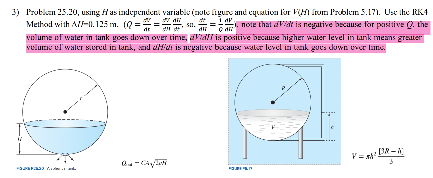 3) Problem 25.20, using H as independent variable | Chegg.com