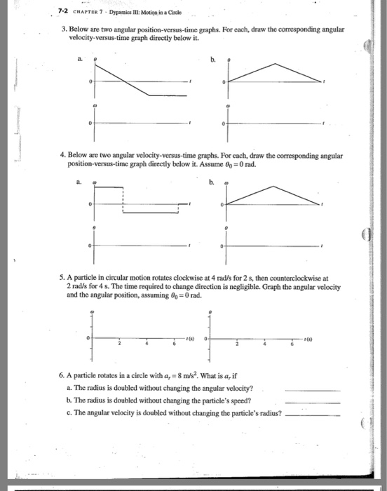 Solved 7-2 CHAPTER 7 Dypamics II:Motion in a Circke 3. Below | Chegg.com