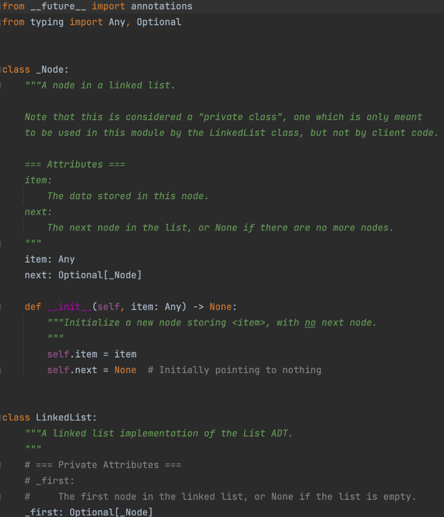 Solved from __future__ import annotations from typing import | Chegg.com