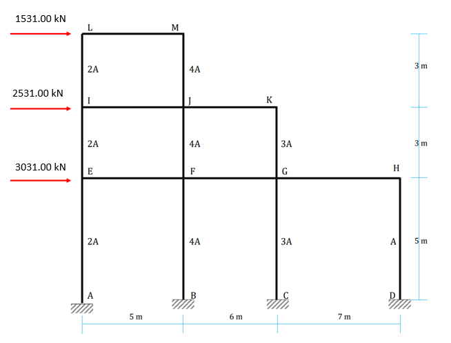 Solved A three- storey concrete SMRF (with roof deck ) | Chegg.com
