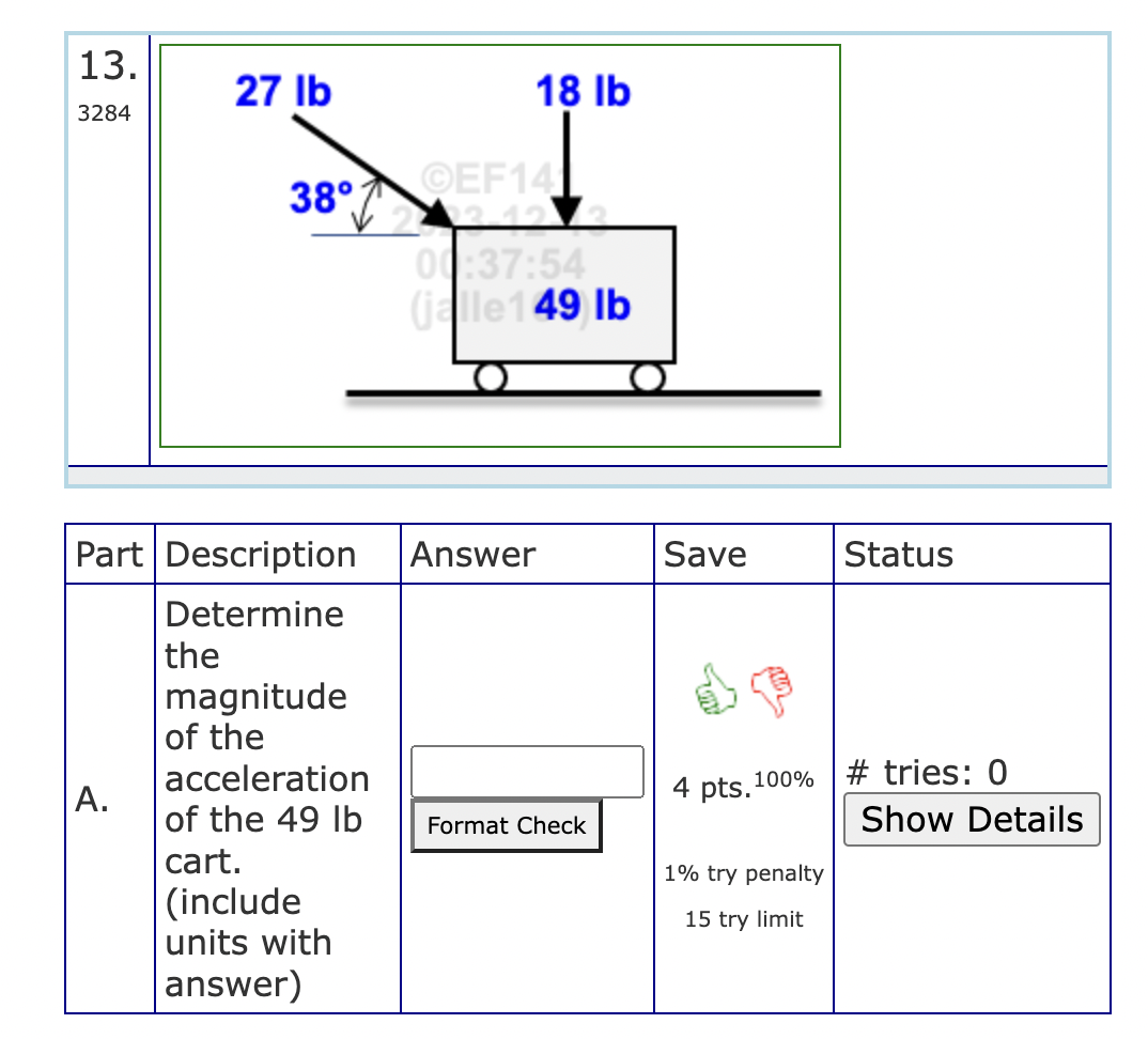 Solved \begin{tabular}{|l|l|l|l|l|} \hline Part & | Chegg.com Solved \begin{tabular}{|l|l|l|l|l|} \hline Part & | Chegg.com