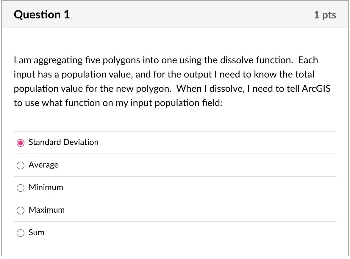 Solved I Am Aggregating Five Polygons Into One Using The