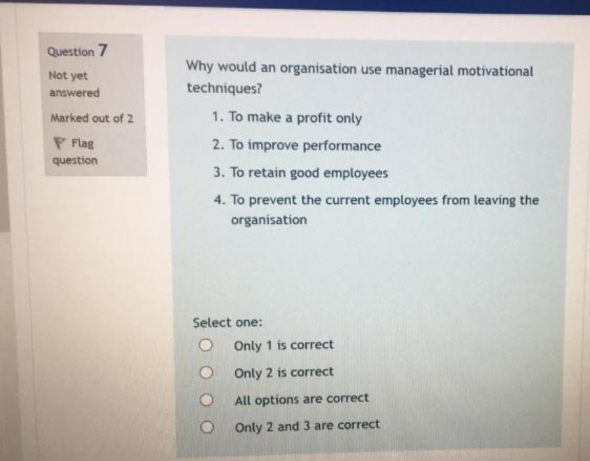 Solved Question 7 Not yet Why would an organisation use | Chegg.com
