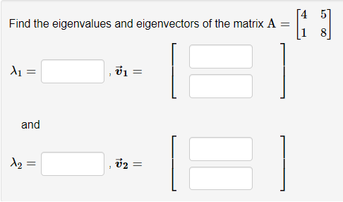 Solved Find the eigenvalues and eigenvectors of the matrix | Chegg.com