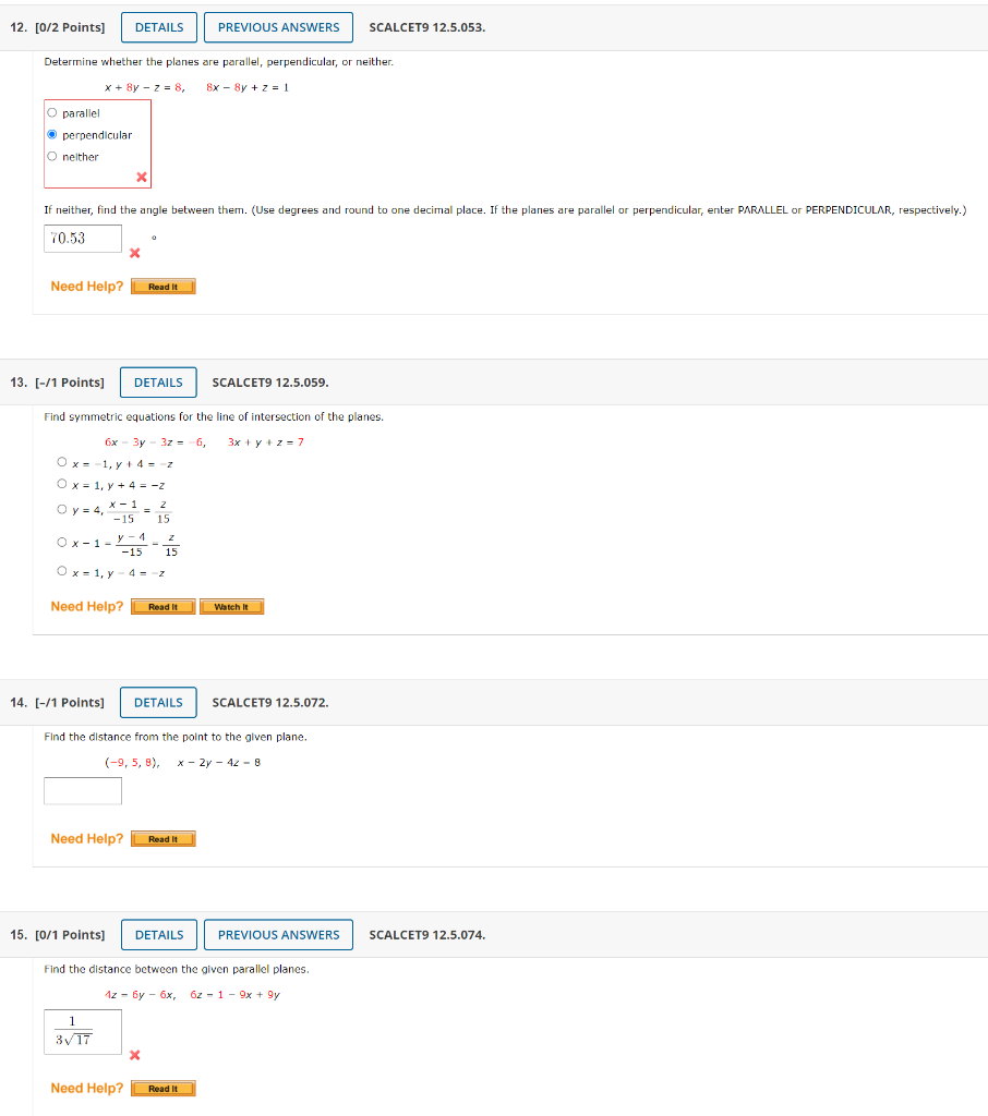 Solved 12. [0/2 Points] DETAILS PREVIOUS ANSWERS SCALCET9 | Chegg.com