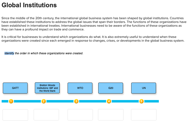 Solved Global Institutions Since the middle of the 20th | Chegg.com