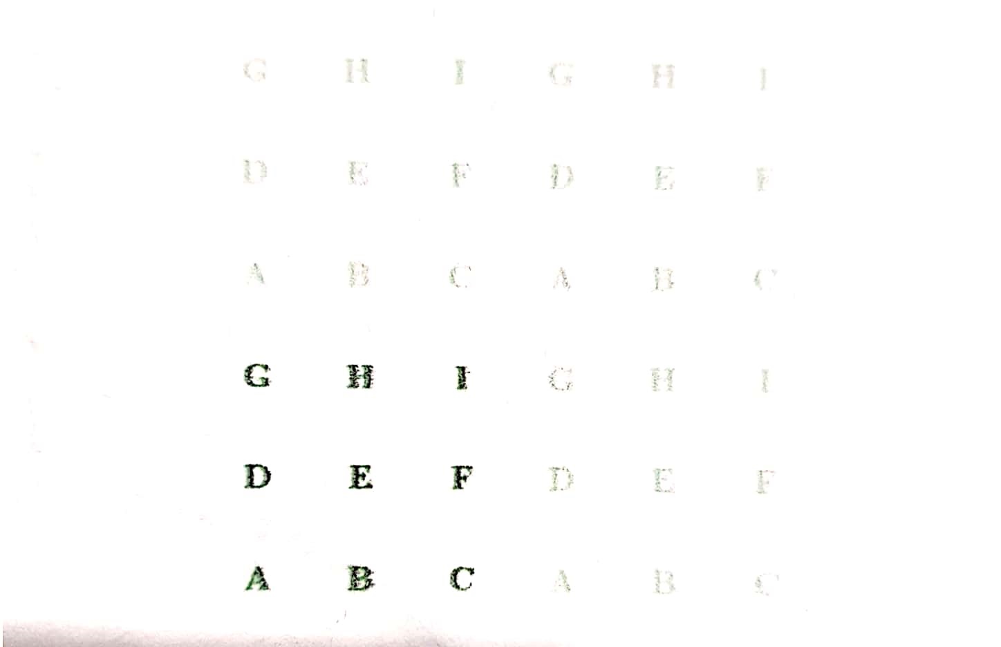 Solved 8. Consider the grid of letters that represent points | Chegg.com