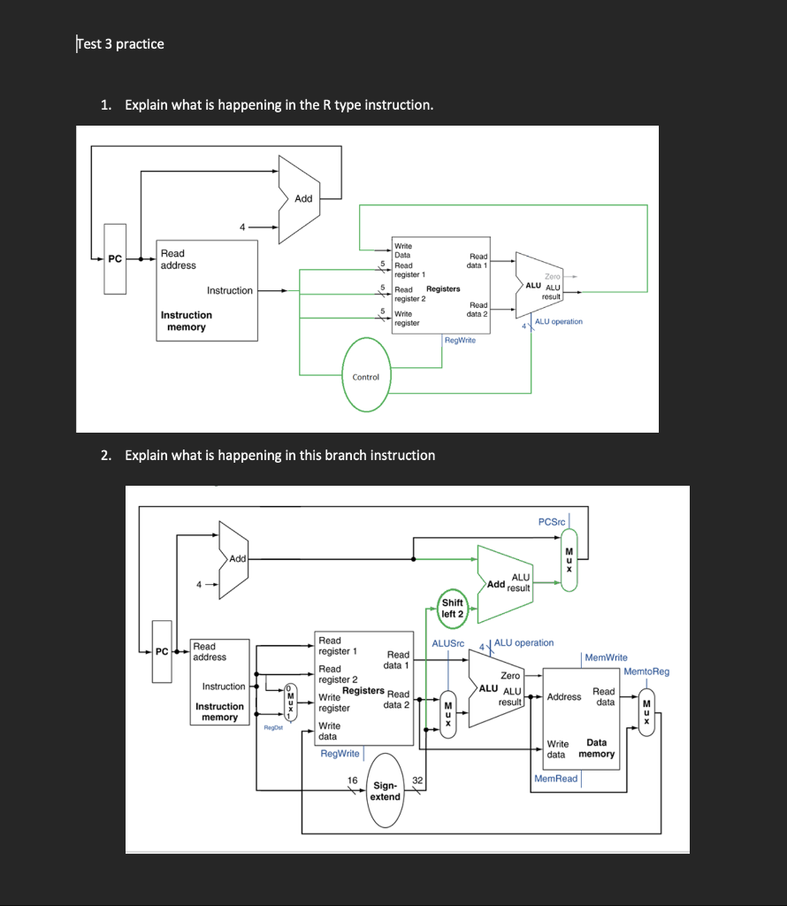 Solved 1. Explain what is happening in the R type | Chegg.com