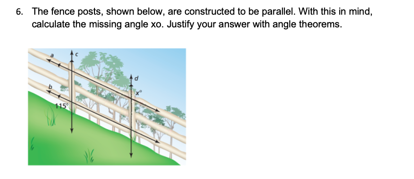 Solved 6. The fence posts, shown below, are constructed to | Chegg.com