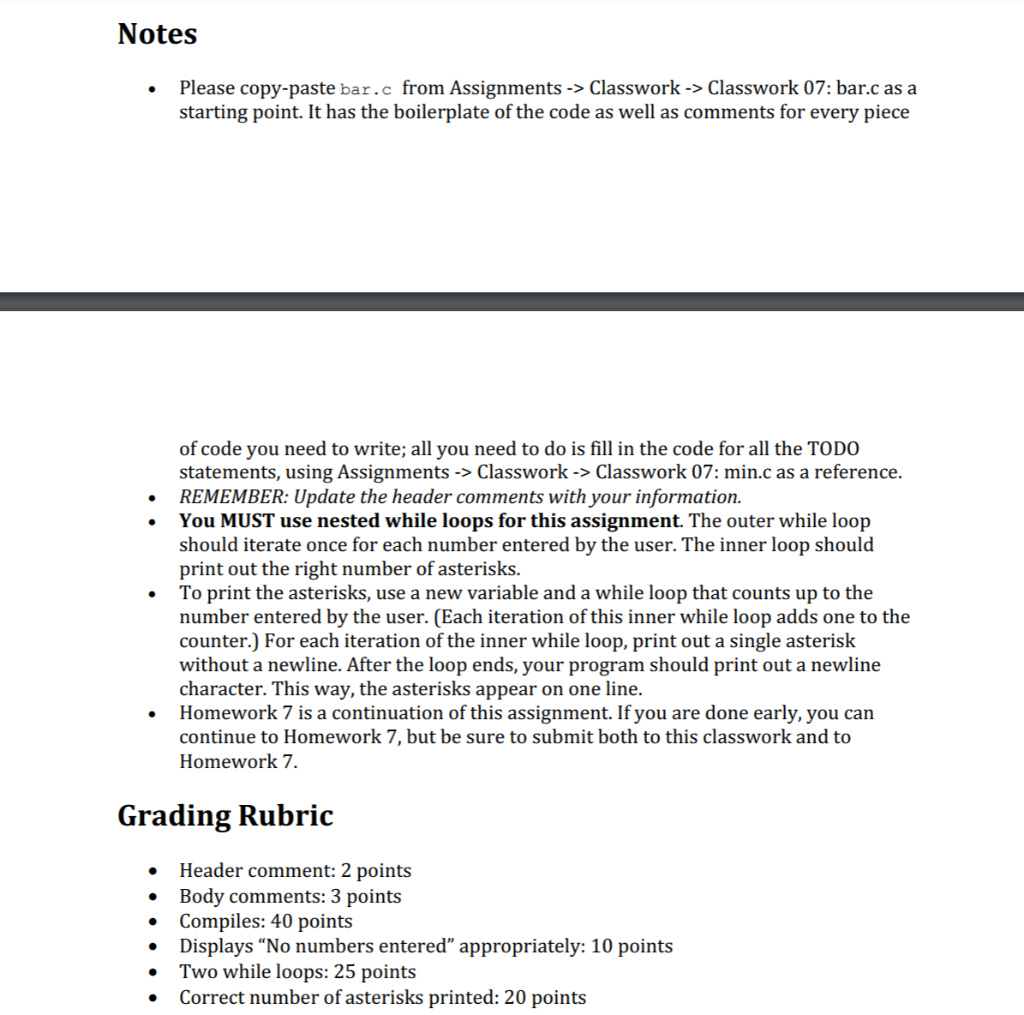 Solved Classwork 7: Bar Graphs In-Class Date: Wednesday | Chegg.com