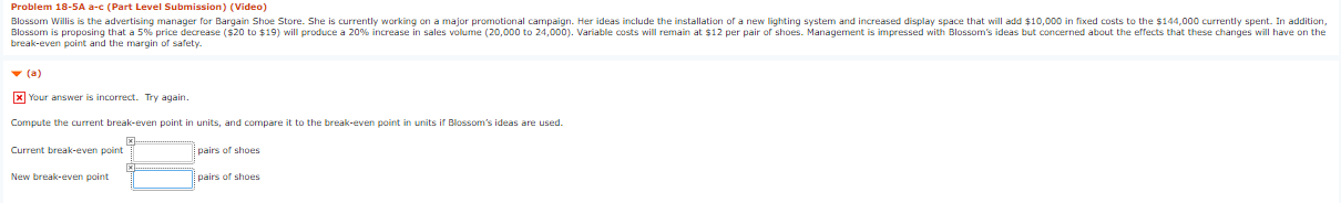 Solved Problem 18-5A a-c (Part Level Submission) (Video) | Chegg.com