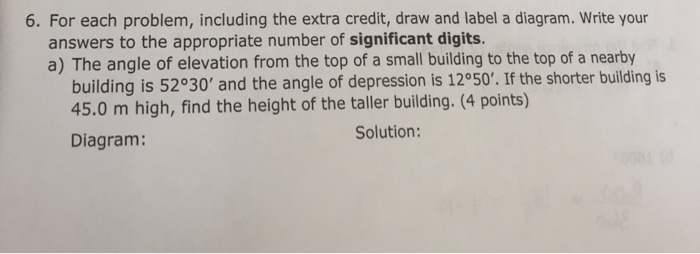 Solved 6. For each problem, including the extra credit, draw | Chegg.com