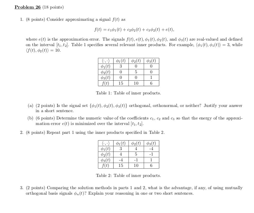 Solved Problem 26 (18 points) 1. (8 points) Consider | Chegg.com