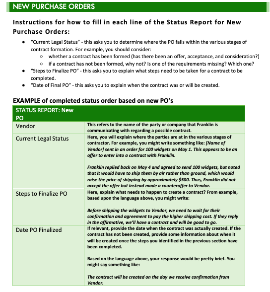 Solved Instructions for how to fill in each line of the | Chegg.com