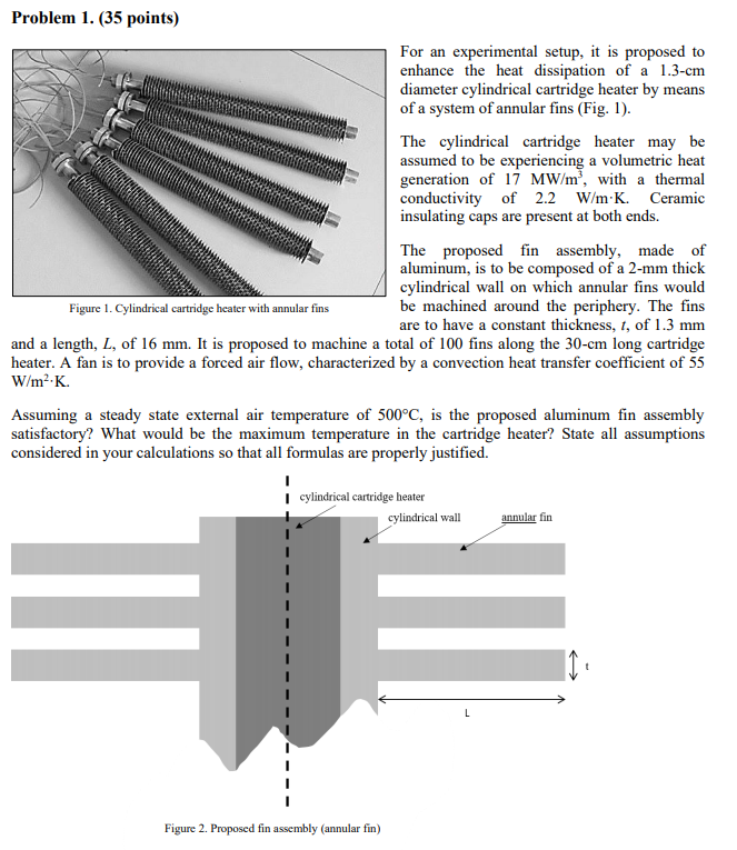 Problem 1. (35 points) For an experimental setup, it | Chegg.com
