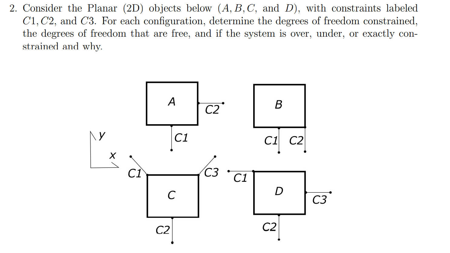 Solved 2. Consider the Planar (2D) objects below (A,B,C, and | Chegg.com