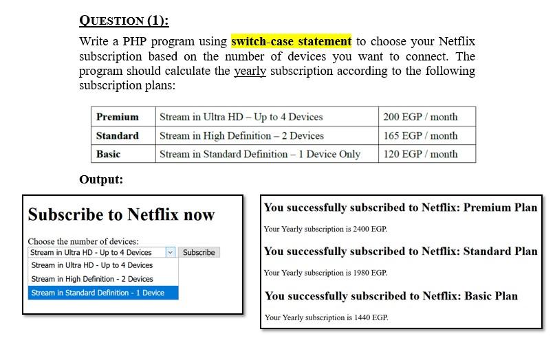 Solved solve using php Write a .php and .html codes in | Chegg.com