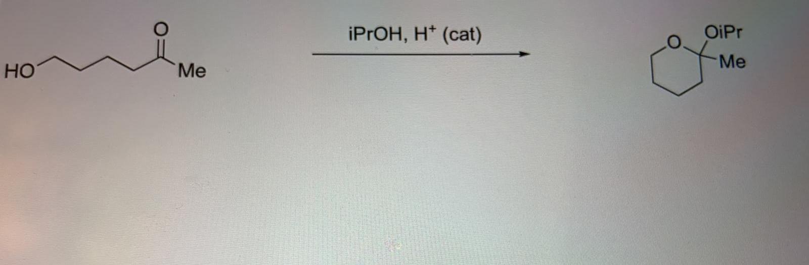 Solved iPrOH, H+ (cat) OiPr НО Me Me G | Chegg.com