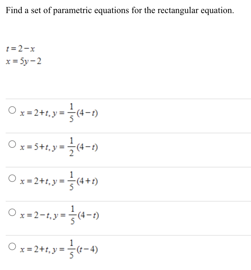 Solved Find a set of parametric equations for the | Chegg.com