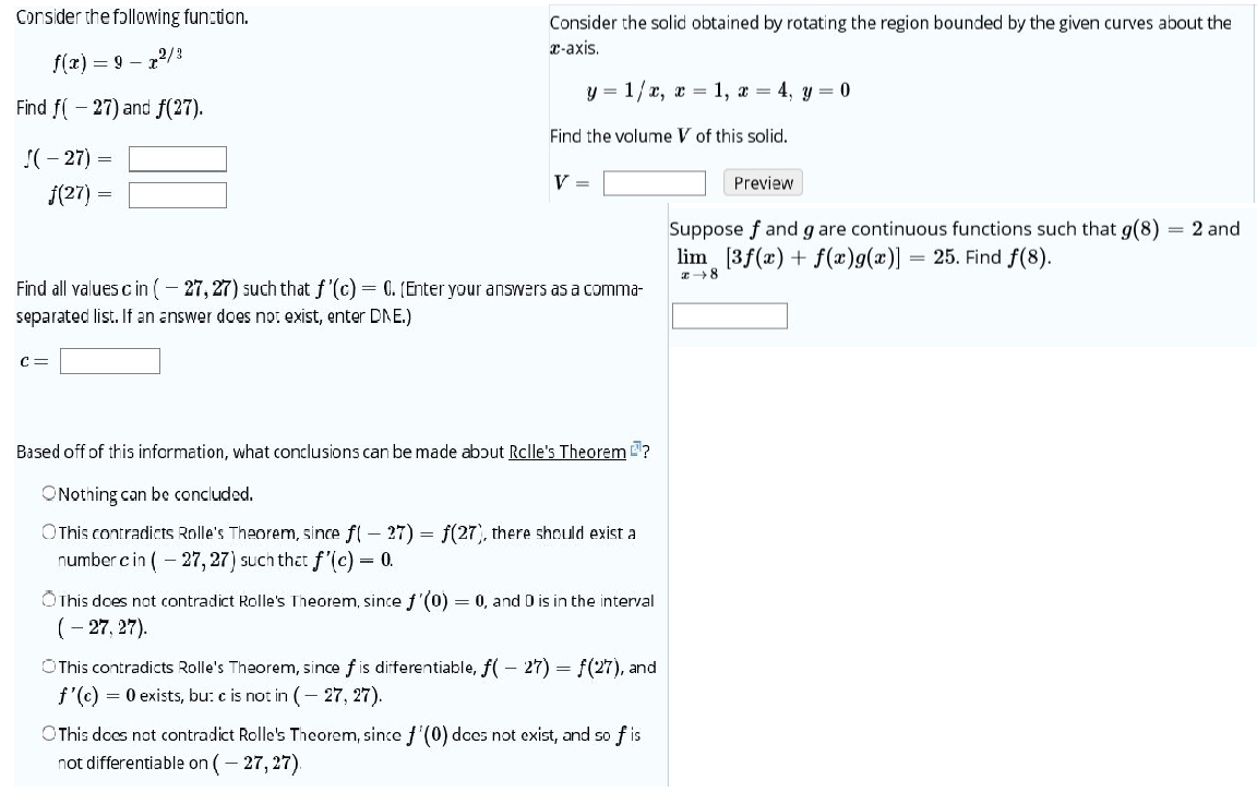 Solved Consider the fɔllowing function. Consider the solid | Chegg.com
