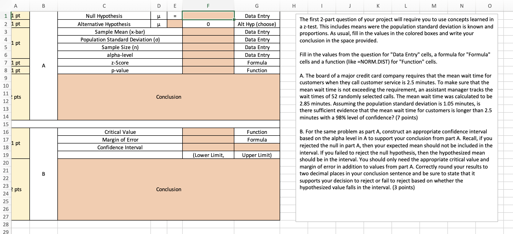 Solved I could use some help on the formulas needed for this | Chegg.com