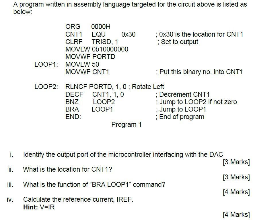 Solved a) A circuit with a PIC18F4550 microcontroller is | Chegg.com