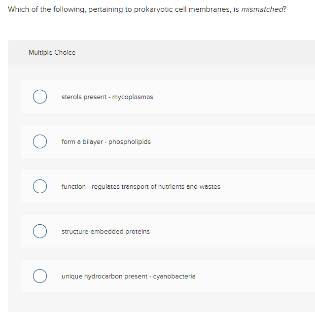 Solved Which of the following, pertaining to prokaryotic | Chegg.com