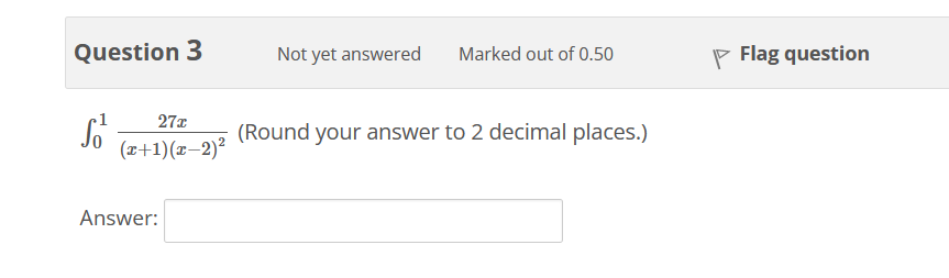 Solved Question 3 So 27x (x+1)(x-2)² Answer: Not yet | Chegg.com