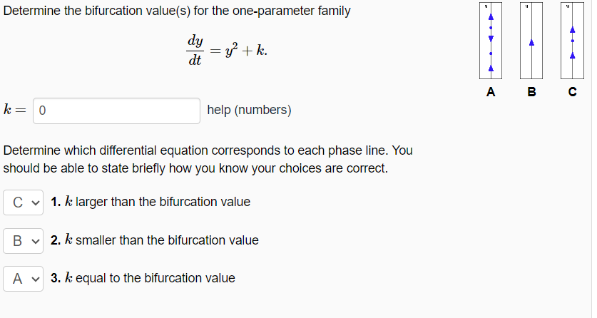 Solved Determine the bifurcation value(s) for the | Chegg.com