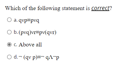 Solved Which of the following statement is correct? a. | Chegg.com