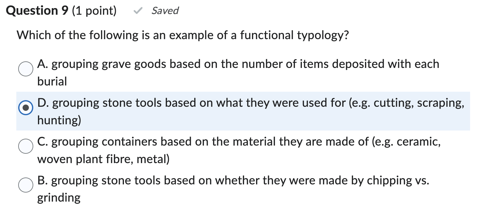 Solved Question 9 (1 ﻿point)SavedWhich of the following is | Chegg.com