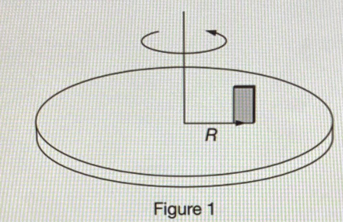 Solved During an experiment, an object is placed on a disk | Chegg.com