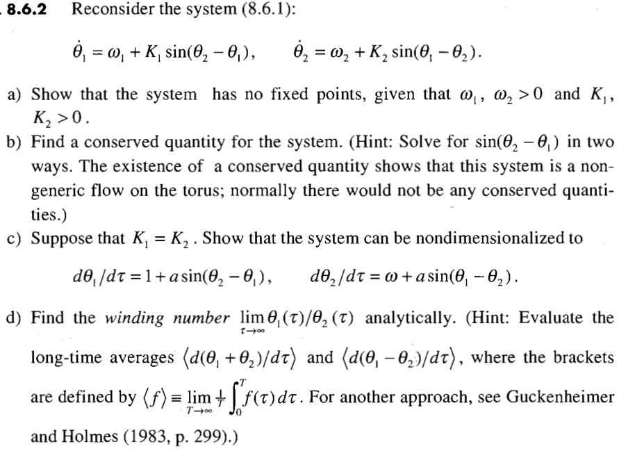 Solved 8.6.2 Reconsider the system (8.6.1): | Chegg.com