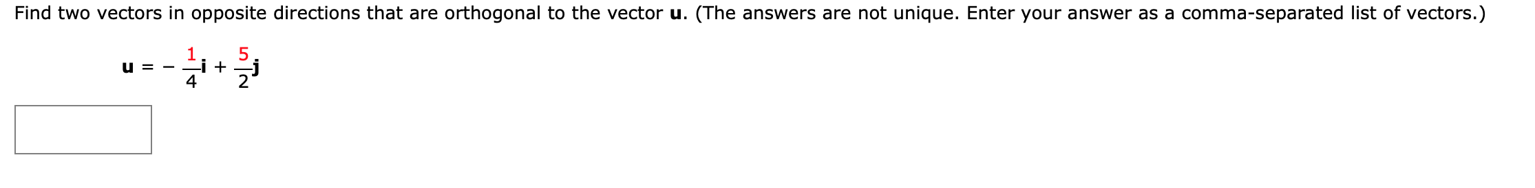 Solved Find two vectors in opposite directions that are | Chegg.com